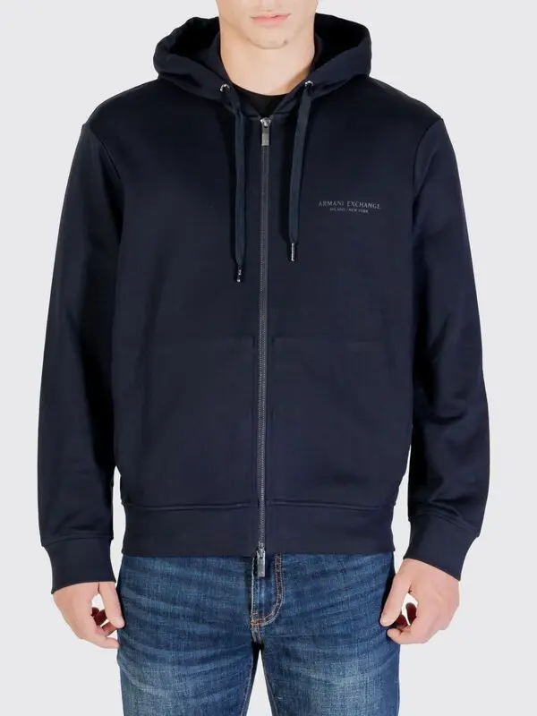 Armani Exchange Full Zip Hooded Sweatshirt