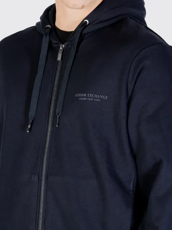 Armani Exchange Full Zip Hooded Sweatshirt