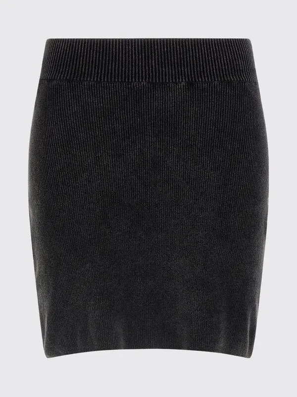 Alexander Wang Ribbed Knit Pencil Skirt - Black
