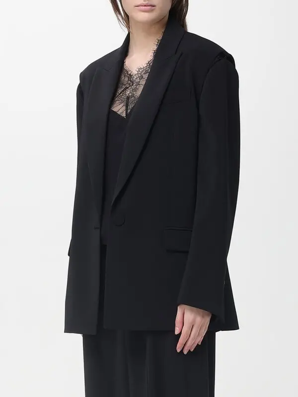Patrizia Pepe Single Breasted Jacket - Black