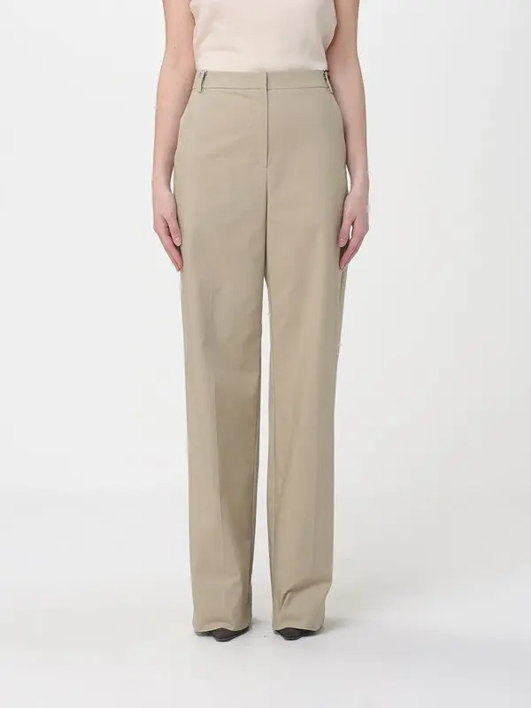 Patrizia Pepe Gabardine Wide Leg Trousers