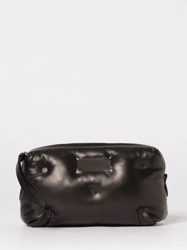 MAISON MARGIELA Padded Leather Clutch - Black