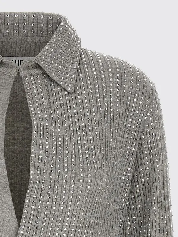 Attico Embellished Shirt Dress