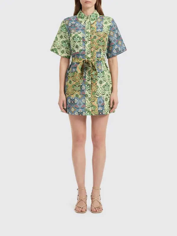 ALEMAIS Printed Shirt Dress