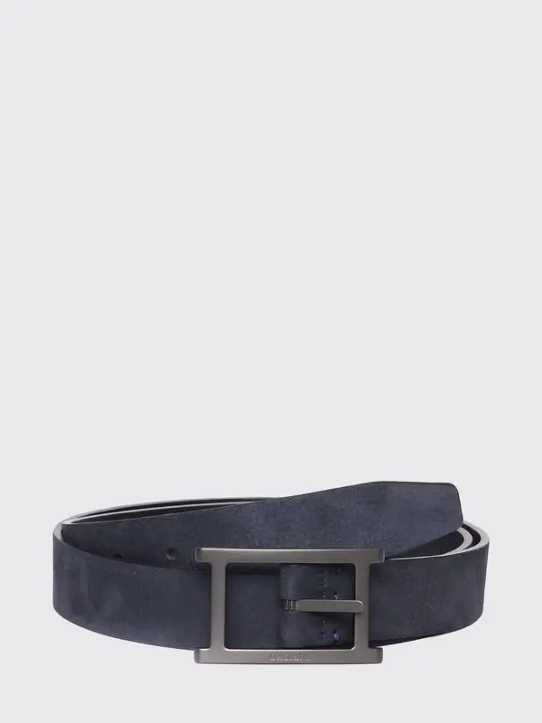 ORTIGNI Leather Belt - Black
