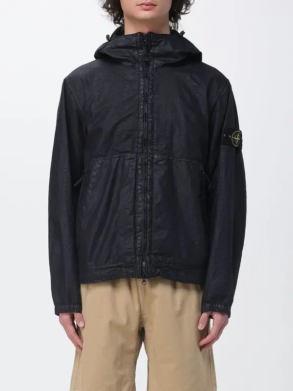 Stone Island Hooded Jacket - Black