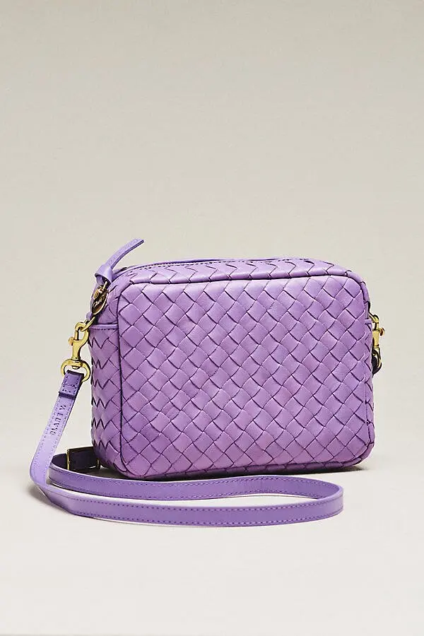 Clare V. Woven Midi Crossbody Bag - Jacaranda