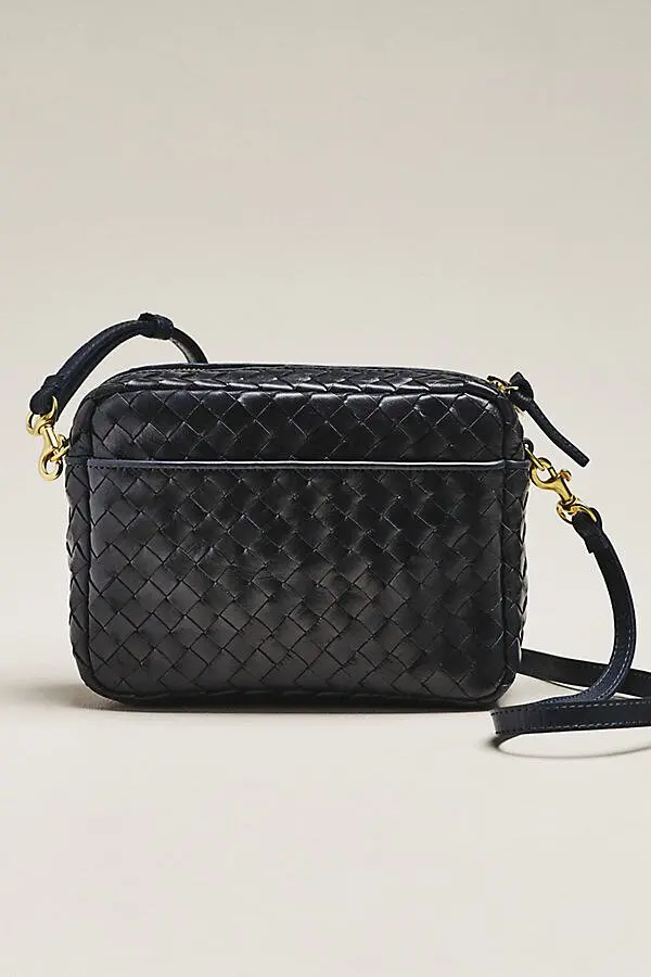 Clare V. Woven Midi Crossbody Bag - Twilight