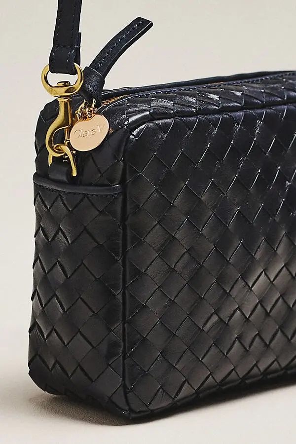 Clare V. Woven Midi Crossbody Bag - Twilight