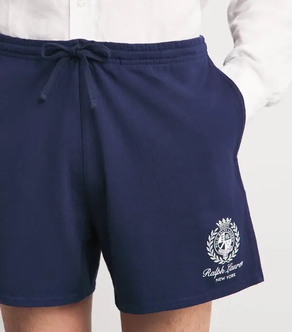 Polo Ralph Lauren Cotton Drawstring Logo Shorts - Navy