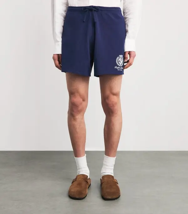 Polo Ralph Lauren Cotton Drawstring Logo Shorts - Navy