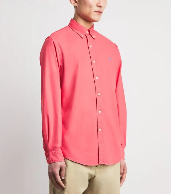 Polo Ralph Lauren Cotton Garment-dyed Oxford Shirt - Red