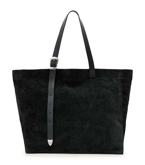 ALLSAINTS Large Suede Haven Tote - Black