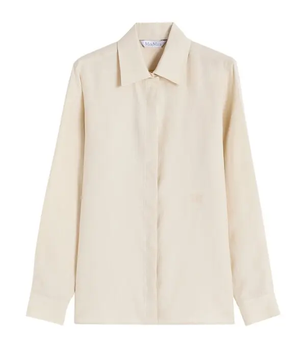 Max Mara Linen Button-down Shirt - Beige