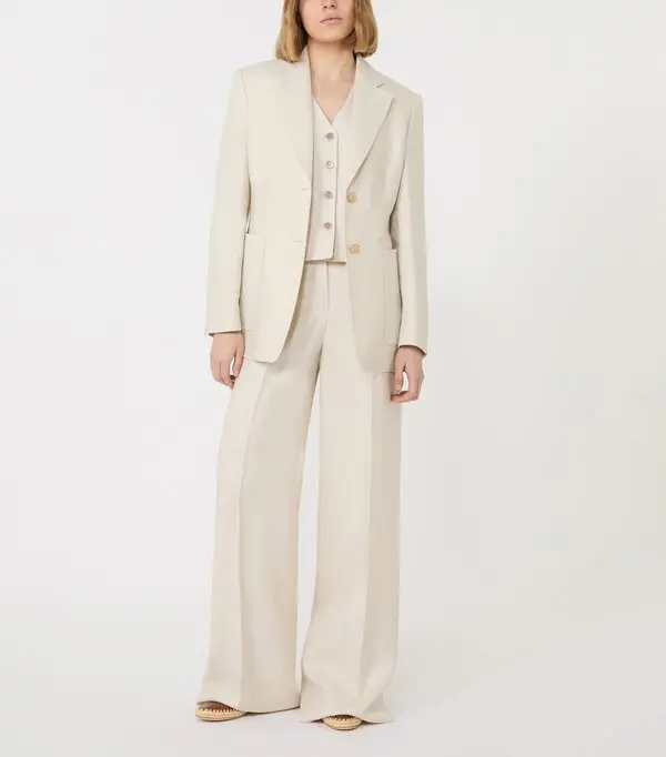 Max Mara Linen Wide-leg Trousers