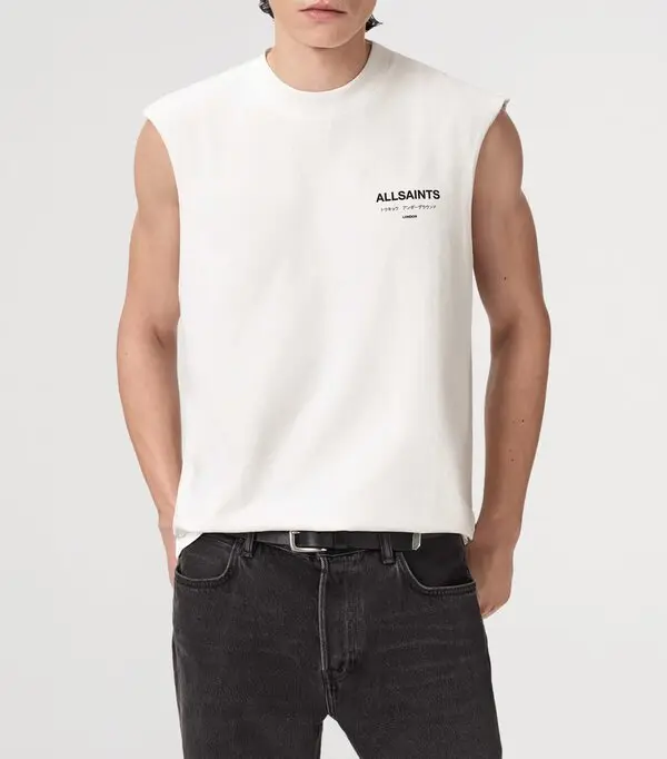 ALLSAINTS Organic Cotton Sleeveless Underground T-shirt