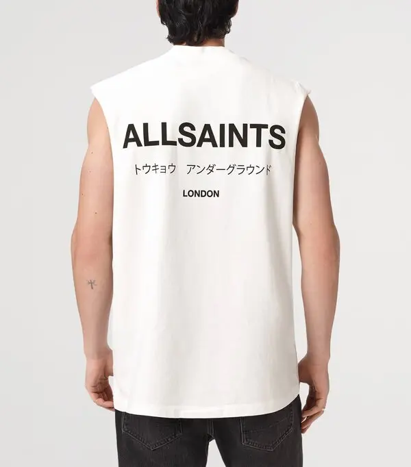 ALLSAINTS Organic Cotton Sleeveless Underground T-shirt