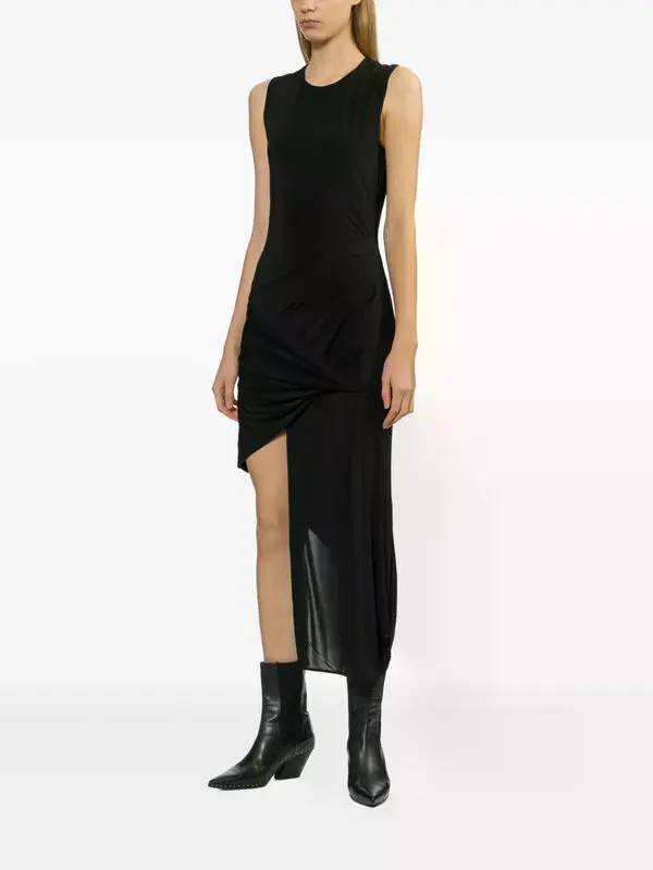 Helmut Lang Asymmetric Hem Dress - Black