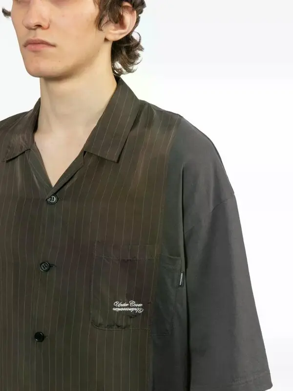 Undercover Striped Panel Shirt
