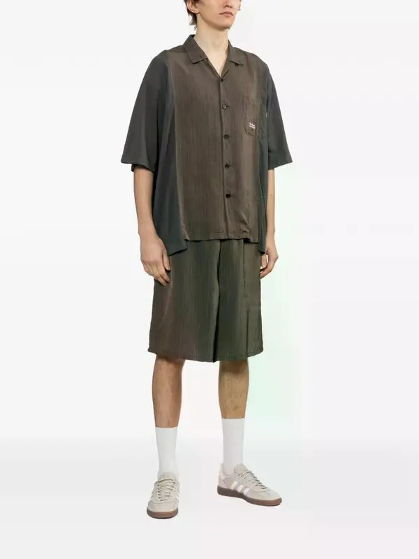 Undercover Pinstripe Shorts With Logo
