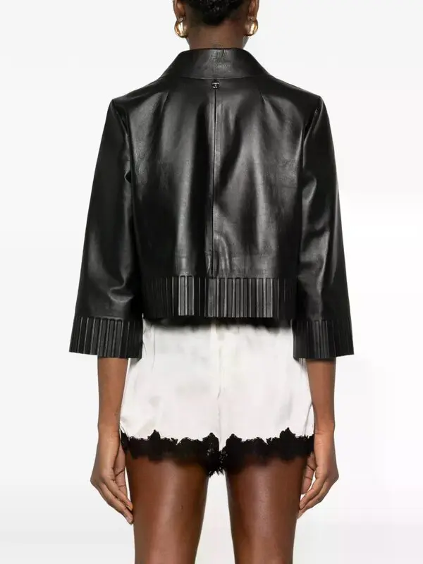 MARCCAIN Leather Zip-up Jacket