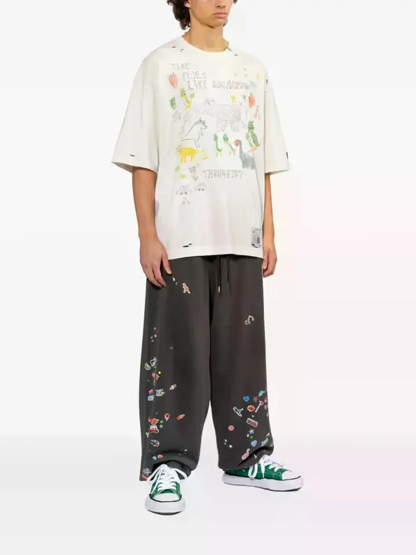 Mihara Yasuhiro Distressed Graphic T-shirt