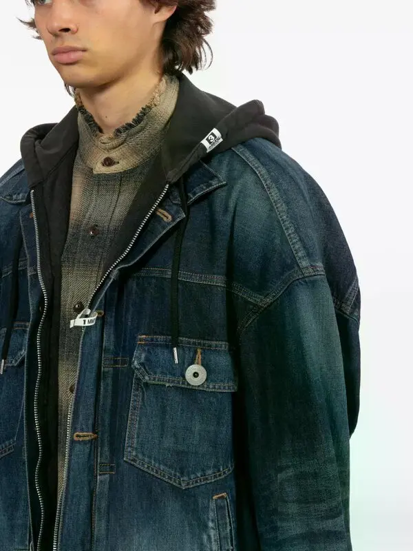Mihara Yasuhiro Hooded Denim Jacket