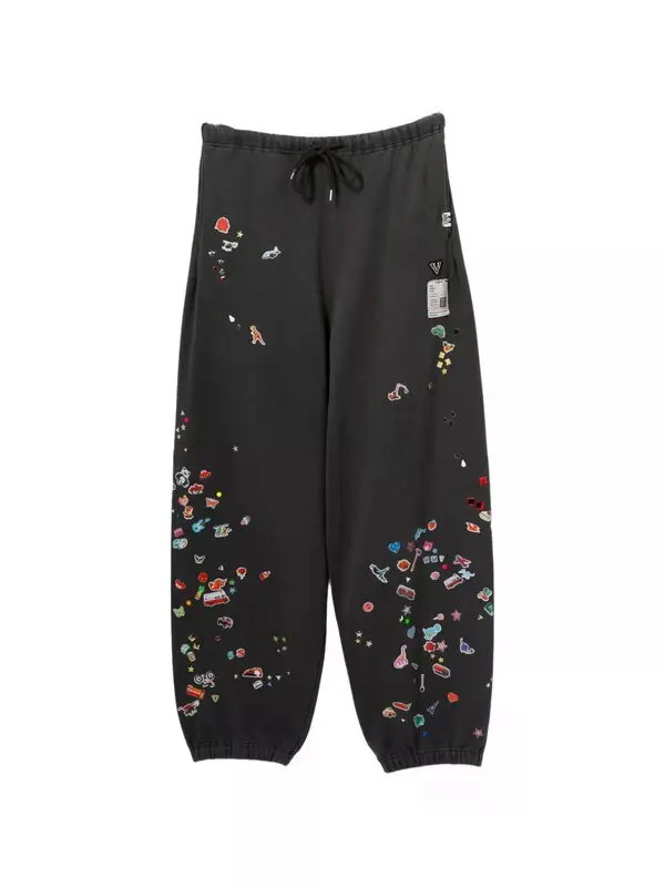 Mihara Yasuhiro Graphic Drawstring Trousers - Grey