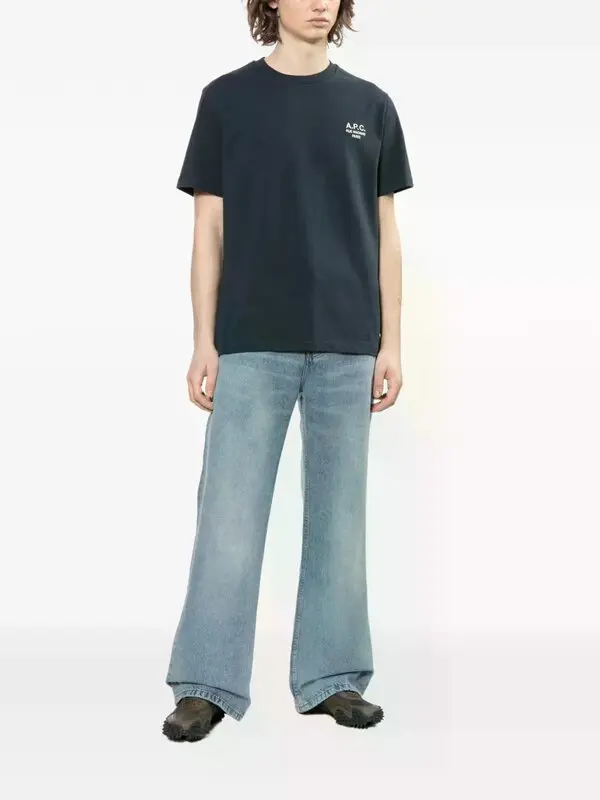 A.p.c. Embroidered Logo T-shirt - Grey