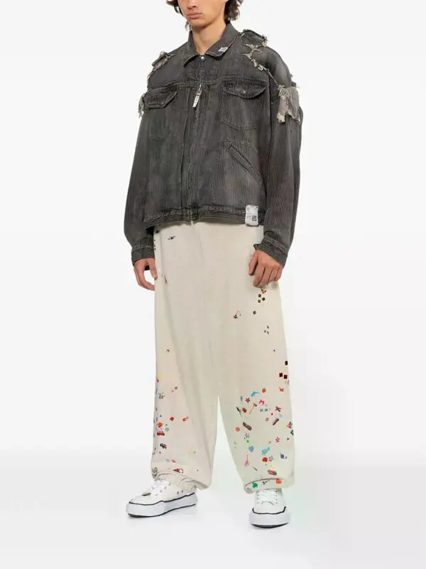 Mihara Yasuhiro Distressed Layered Jacket - Grey
