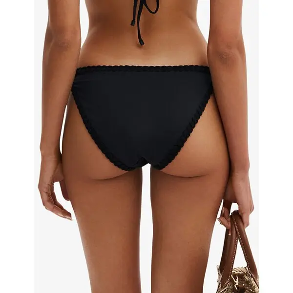 MALINA Roselyn Ring-embellished Bikini Bottoms