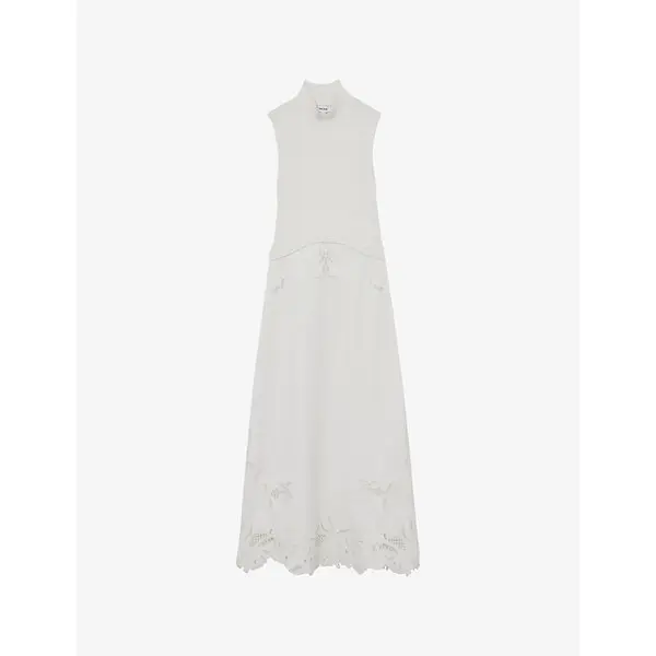 REISS Phoenix Sleeveless Knitted Midi Dress
