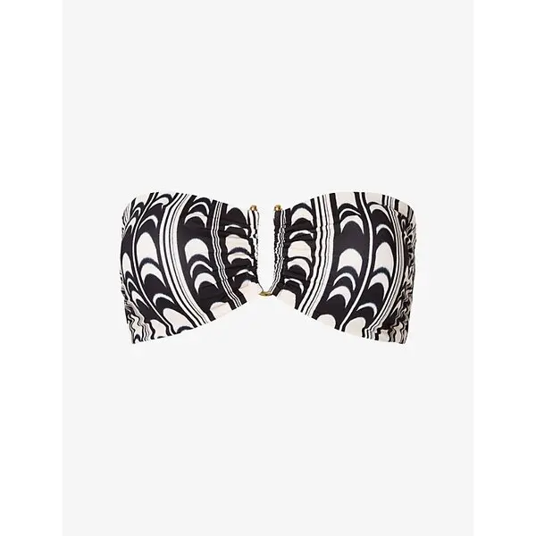 MALINA Abstract-print Bikini Top - Arch