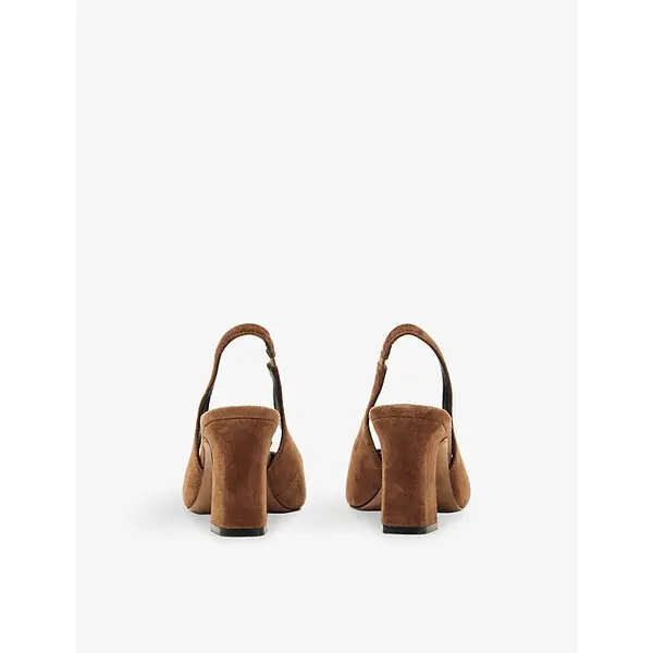 REISS Lorena Suede Slingback Courts