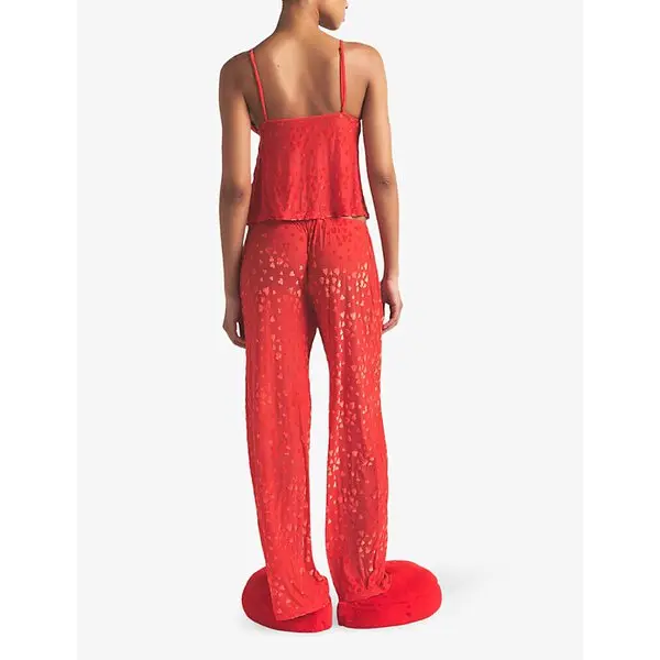 SKIMS Sheer Velvet Cami And Trousers Set