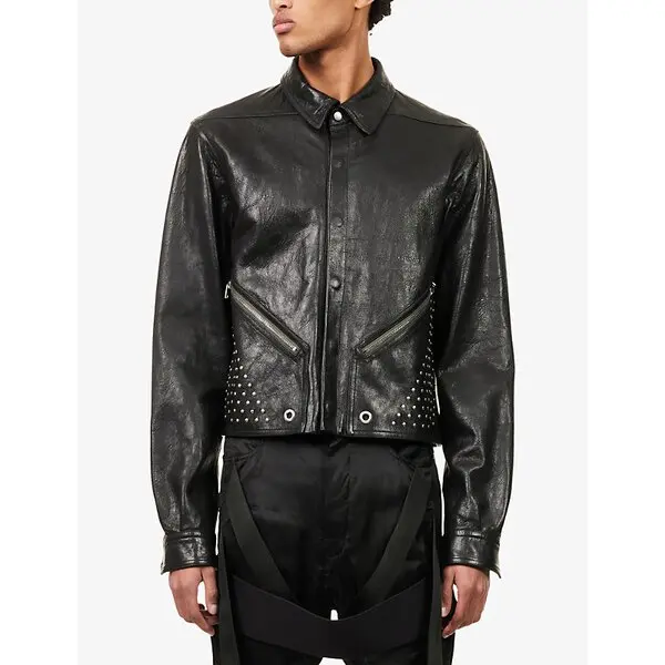 Rick Owens Studded Leather Jacket
