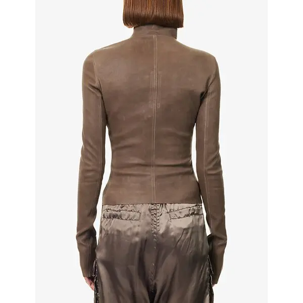 Rick Owens Gary Slim Leather Jacket
