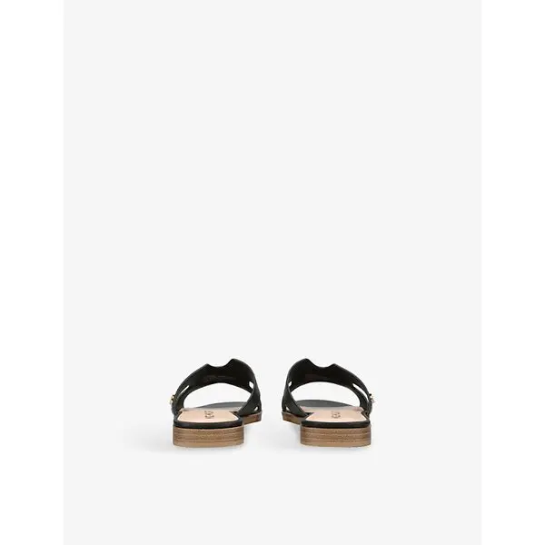 Kurt Geiger Raven Faux-leather Sandals - Black