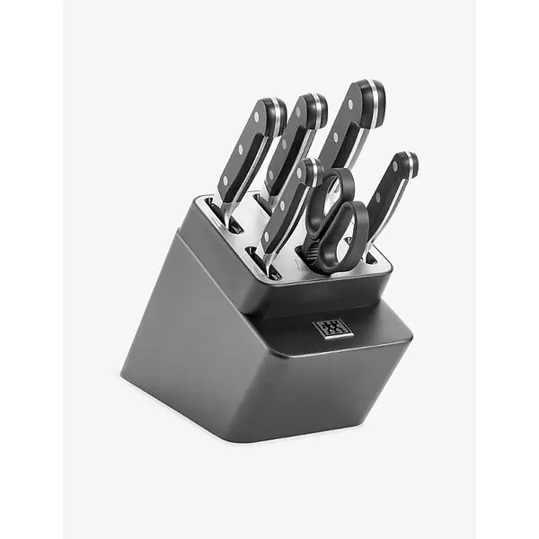 ZWILLING Seven Piece Stainless-steel Knife Block Set - Anthracite