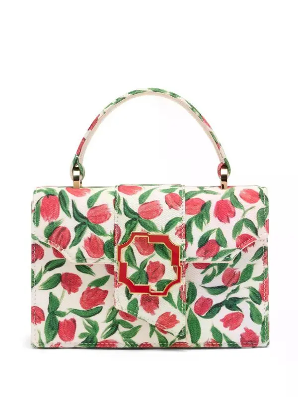 MALONE SOULIERS Tulip-print Handbag - White