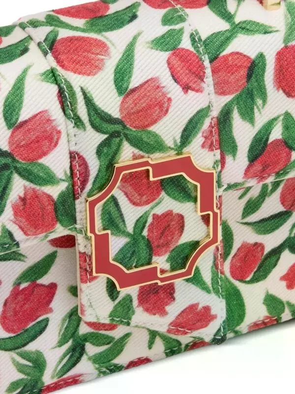 MALONE SOULIERS Tulip-print Handbag - White