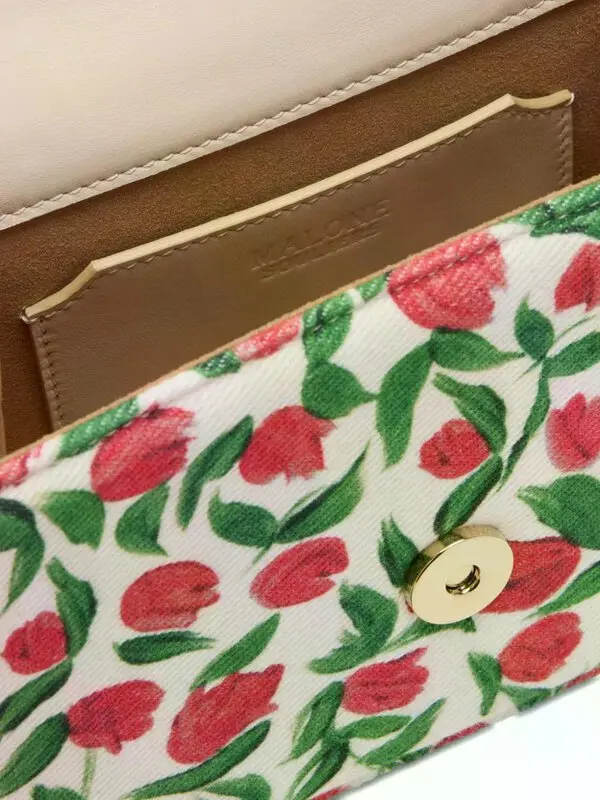 MALONE SOULIERS Tulip-print Handbag - White