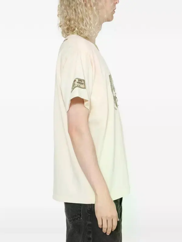 SAMUEL ZELIG Trail Tee Green Ringer T-shirt