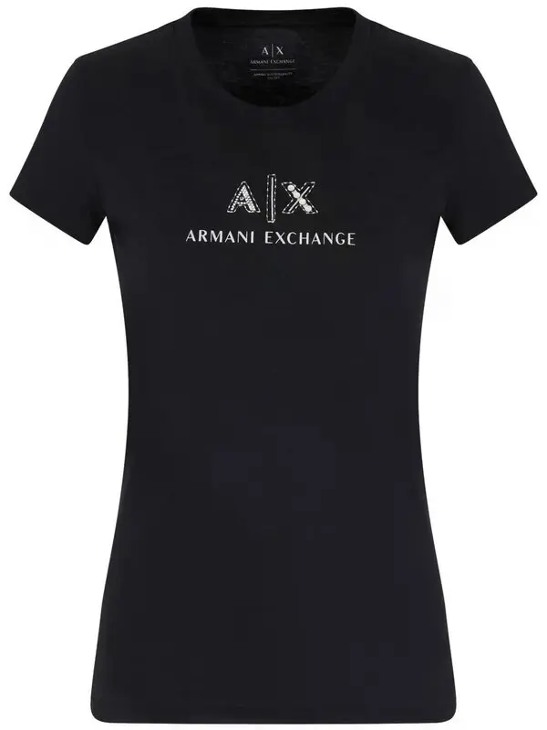 Armani Exchange Logo Embellished T-shirt