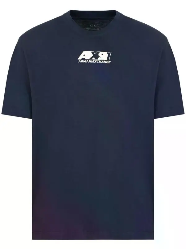 Armani Exchange Logo-embroidered T-shirt