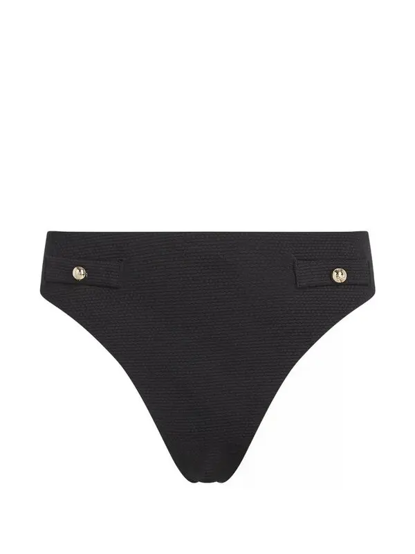 Karl Lagerfeld Hotel Karl Cheeky Bikini Bottoms - Black