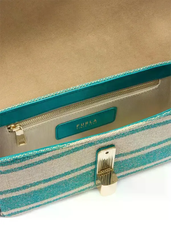Furla Iride Striped Satchel
