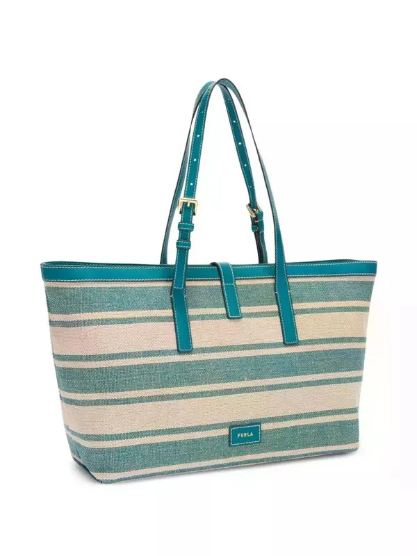 Furla Striped Debby Tote Bag