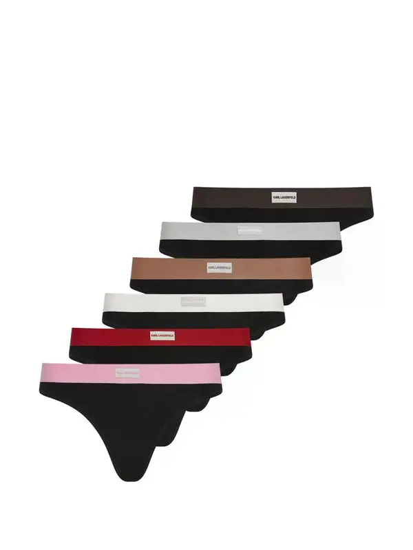 Karl Lagerfeld Logo-waistband Thong