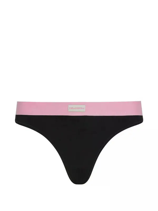 Karl Lagerfeld Logo-waistband Thong